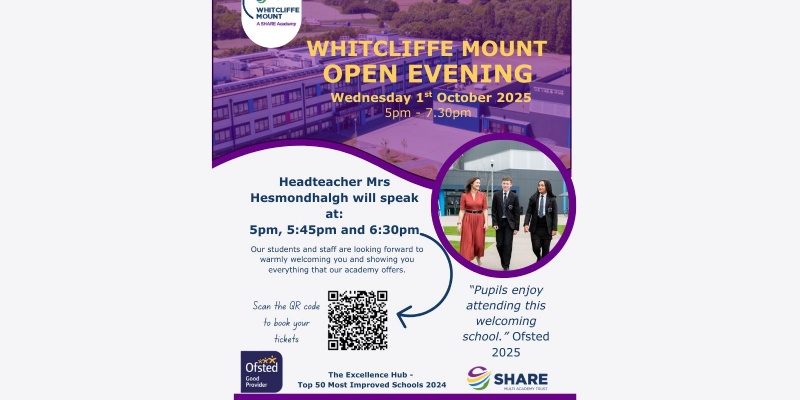 Millbridge, A SHARE Primary Academy - WHITCLIFFE MOUNT YEAR 5 & 6 OPEN ...